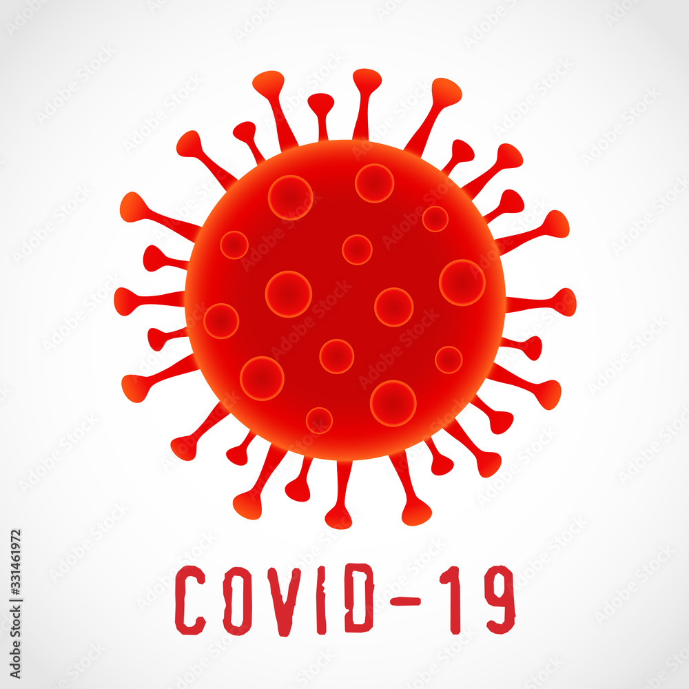 Coronavirus logo concept. Novel Coronavirus icon. COVID-19 disease ...