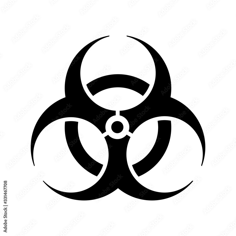 Biohazard Sign (danger caution sign), Pandemic Expansion Symbol. The ...