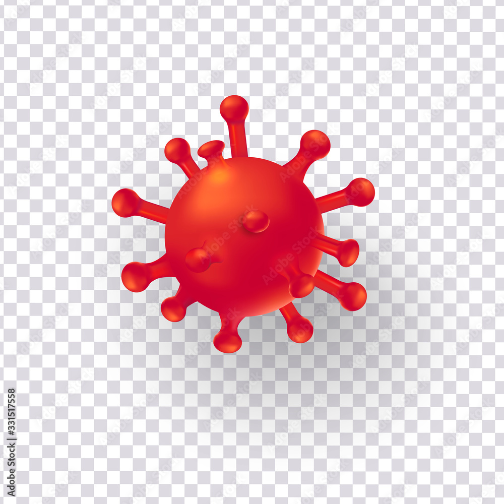 Coronavirus disease COVID-19, dangerous infection isolated on ...