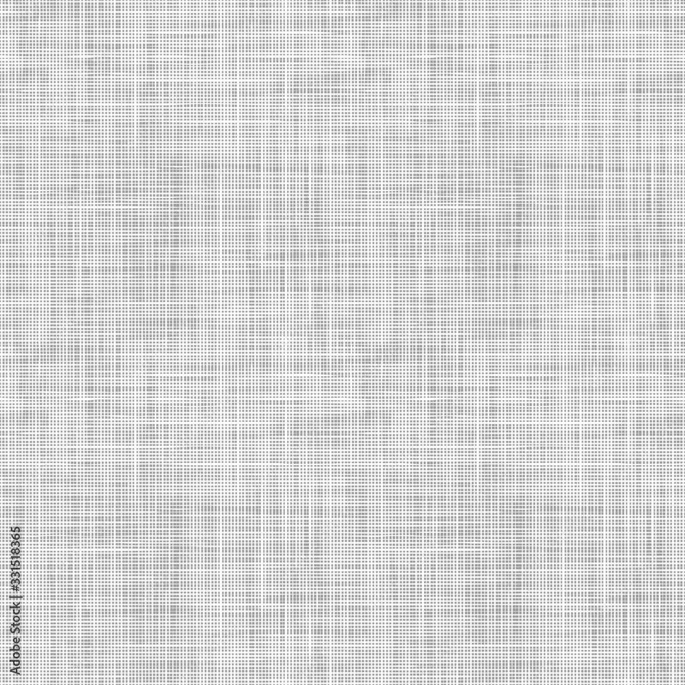 Vector woven fabric texture. Seamless pattern of textile. Repeating linen texture in light gray ...