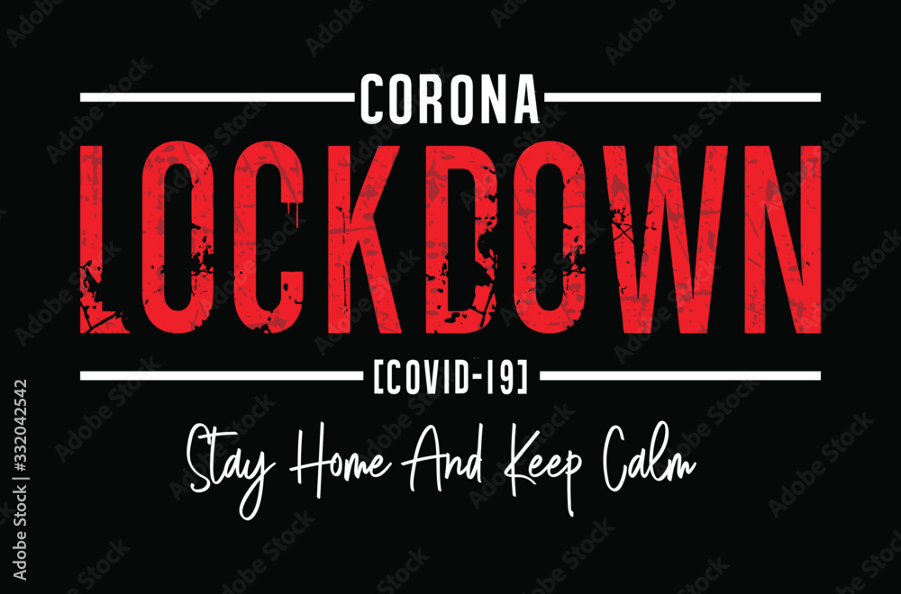 CORONA TYPOGRAPHY Stock Vector | Adobe Stock