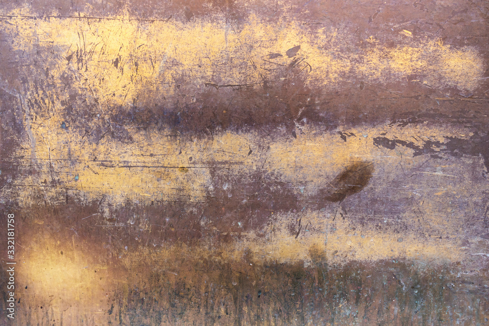 Rome, Italy - Texture, pattern, background. Metal slab, travertine used ...