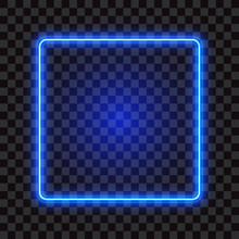 Blue Neon Border Free Stock Photo - Public Domain Pictures