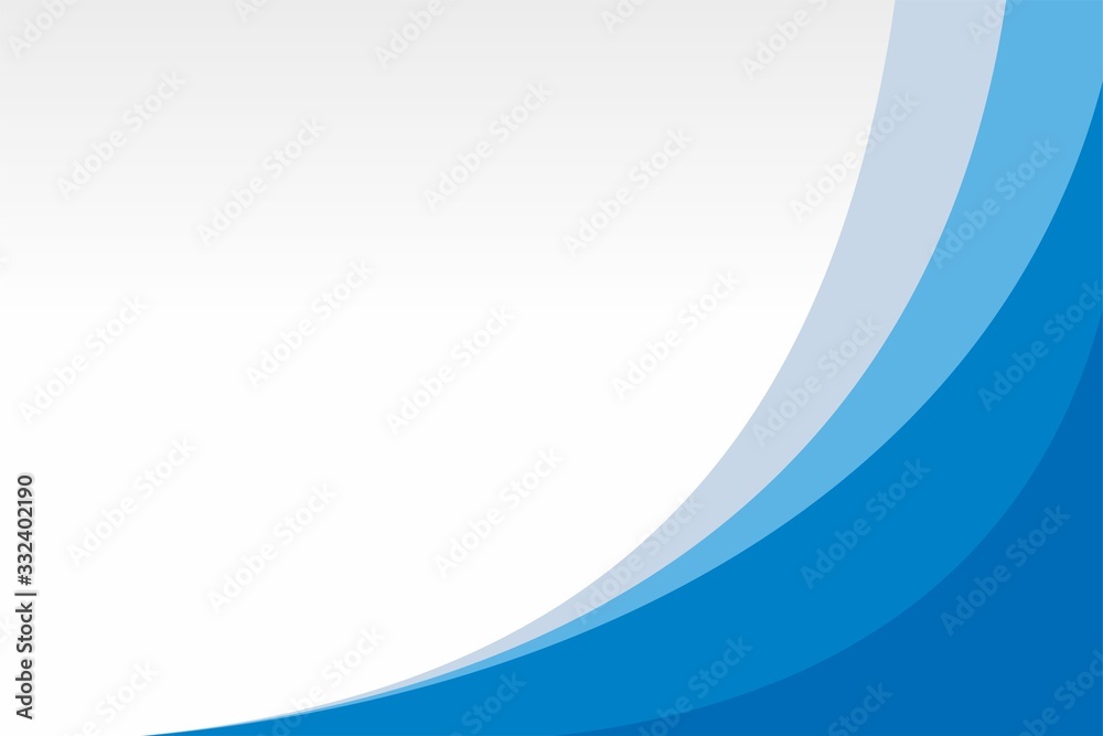 Abstract Stylish Blue Wave Background Design Template Vector Stock ...