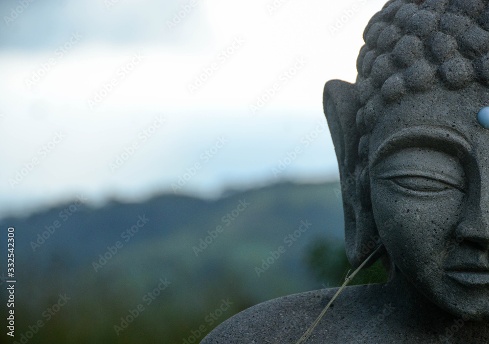 The half face of buddha Stock Photo | Adobe Stock