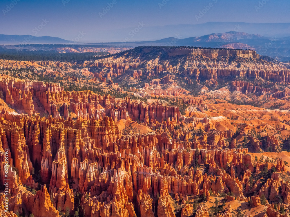 Southwest usa Bryce Canyon National Park (a rocky town of red-rose ...