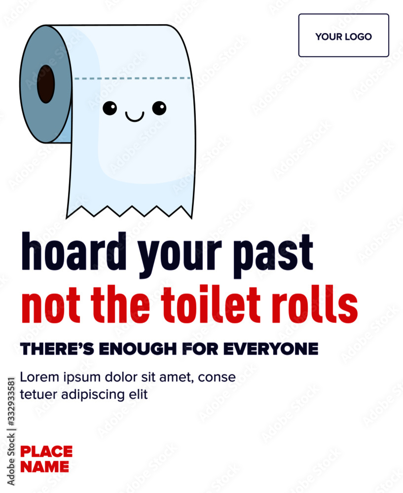 Hoarding concept Poster for General store and Supermarket. Vector ...