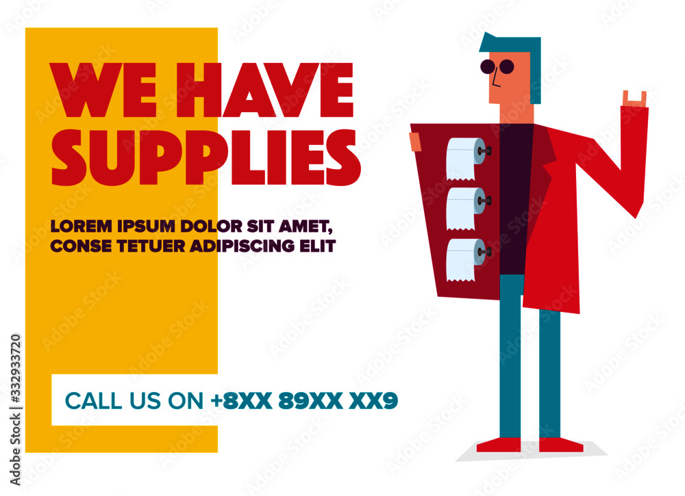 General Store Supplies Availability concept Poster. General store and ...