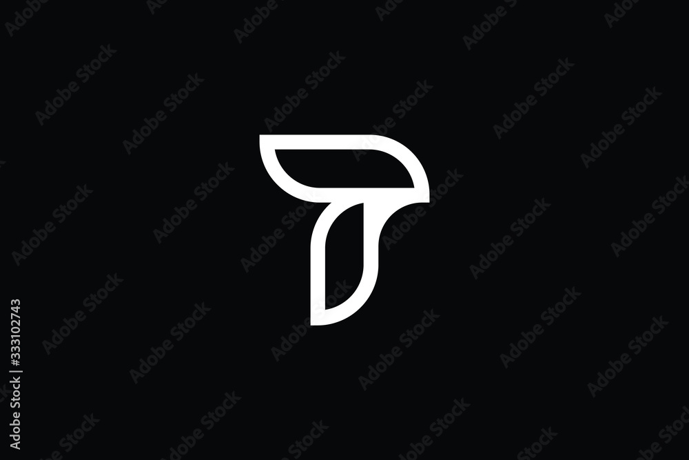 Minimal elegant monogram art logo. Outstanding professional trendy ...