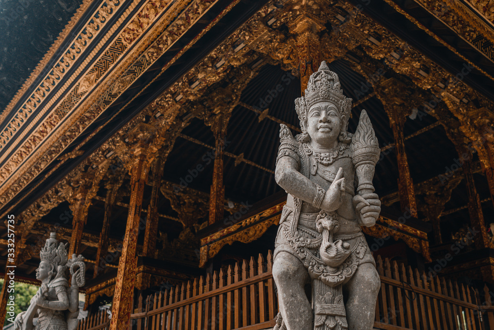 Architecture of traditional balinese temples. The most famous temple on ...