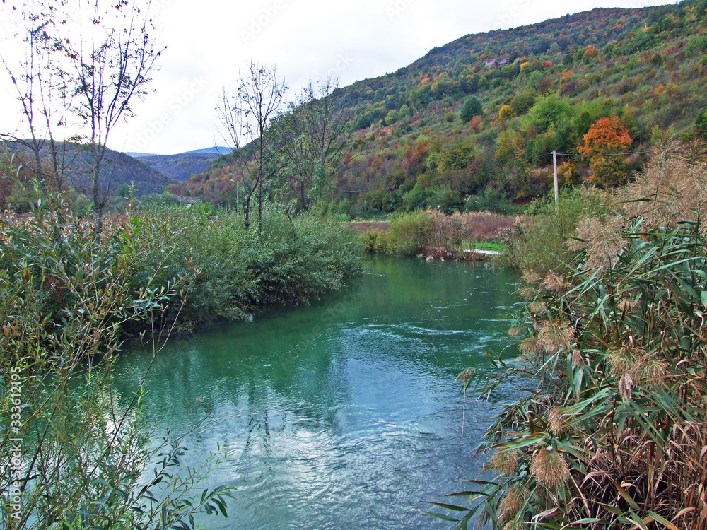 The upper part of the river Korana and below the Plitvice Lakes ...