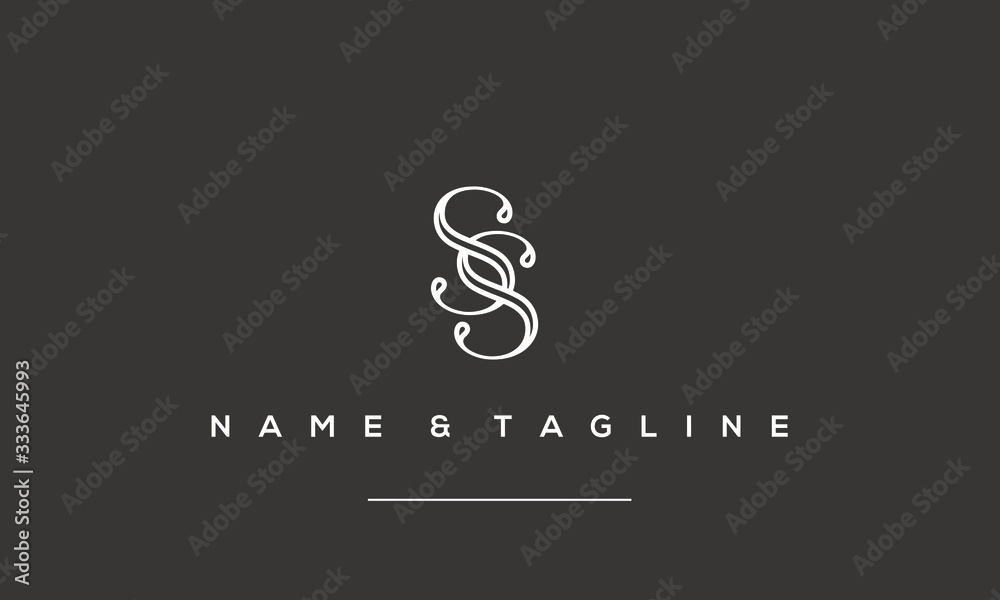 Alphabet letter icon logo ss Stock Vector | Adobe Stock