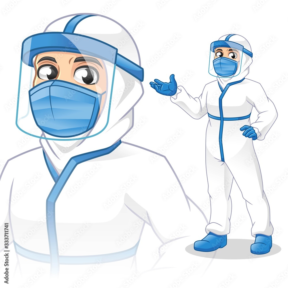 Medical Staff with Personal Protective Equipment (PPE) Present ...