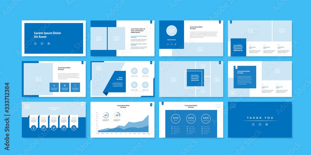 Minimal slides presentation background template. business presentation ...