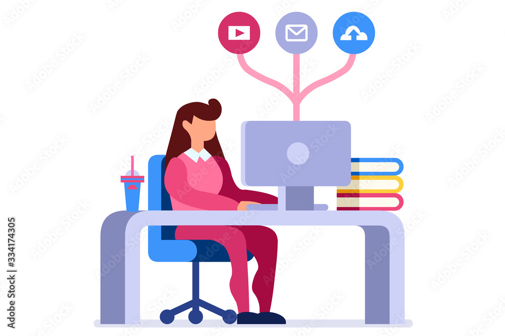 Symbolic student education, courses symbol. Conceptual graphic of ...