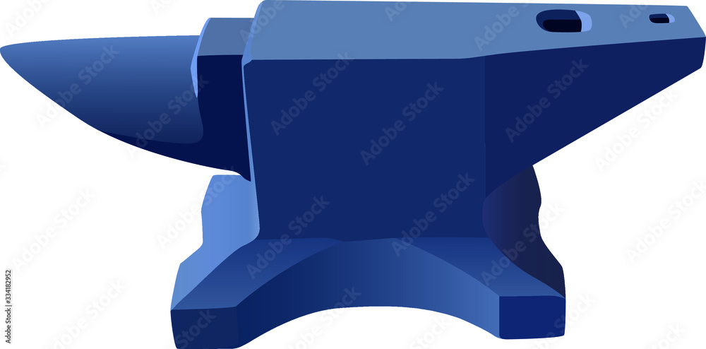 anvil realistic vector illustration isolated Stock Vector | Adobe Stock