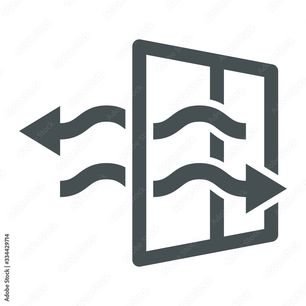 Simple icon representing air ventilation Stock Vector | Adobe Stock