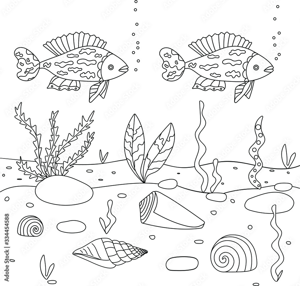 how to draw the ocean floor easy