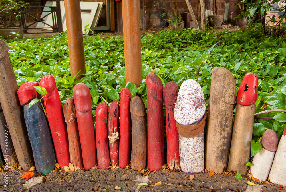 The Chao Mae Tuptim shrine also known as Penis Shrine is a phallic ...