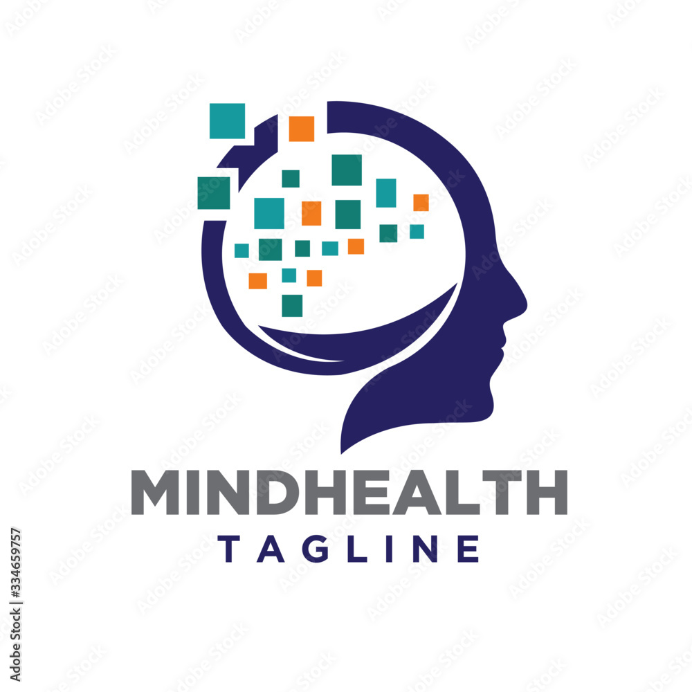 mind health logo designs concept and nature Stock Vector | Adobe Stock