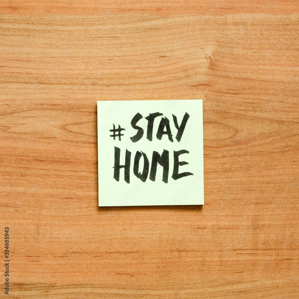 Stay at home and be safe. Self isolation and quarantine campaign to ...