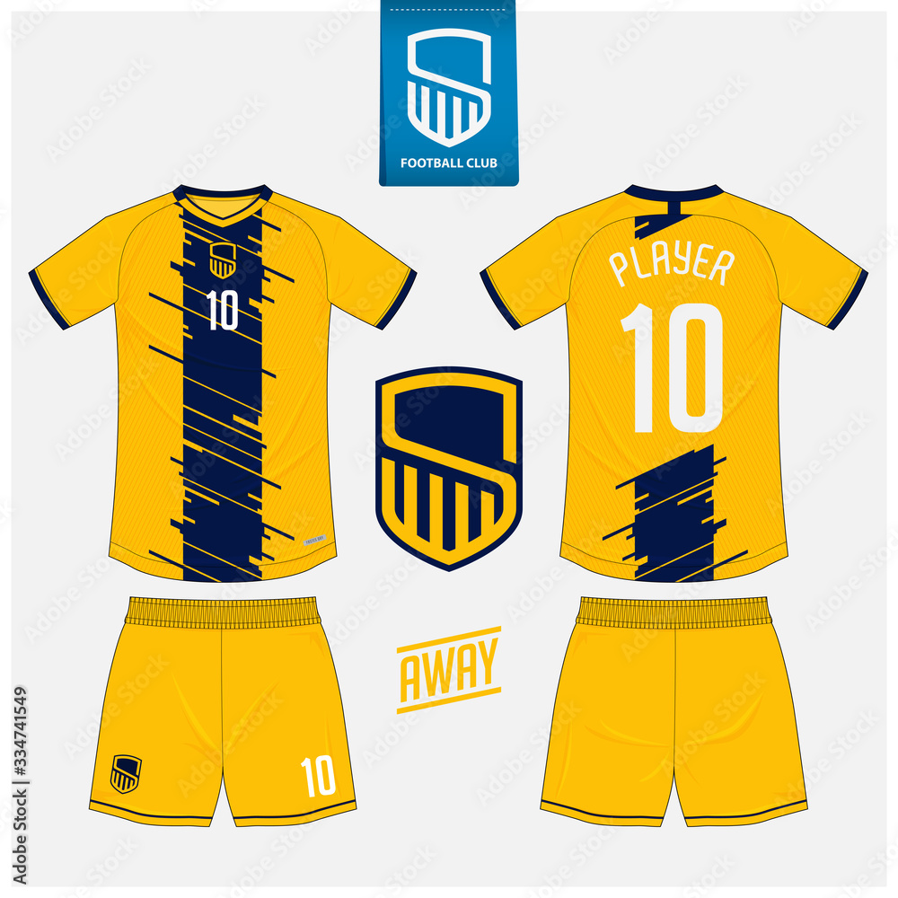 Soccer jersey or football kit mockup template design for sport club ...