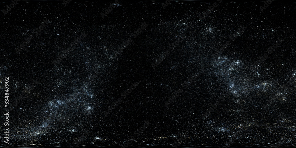 360 degree high detailed space background with stars. Panorama ...