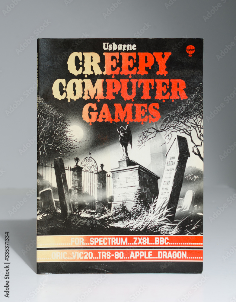 Photo Stock london, uk 5/05/2019 A retro vintage usborne computer game ...