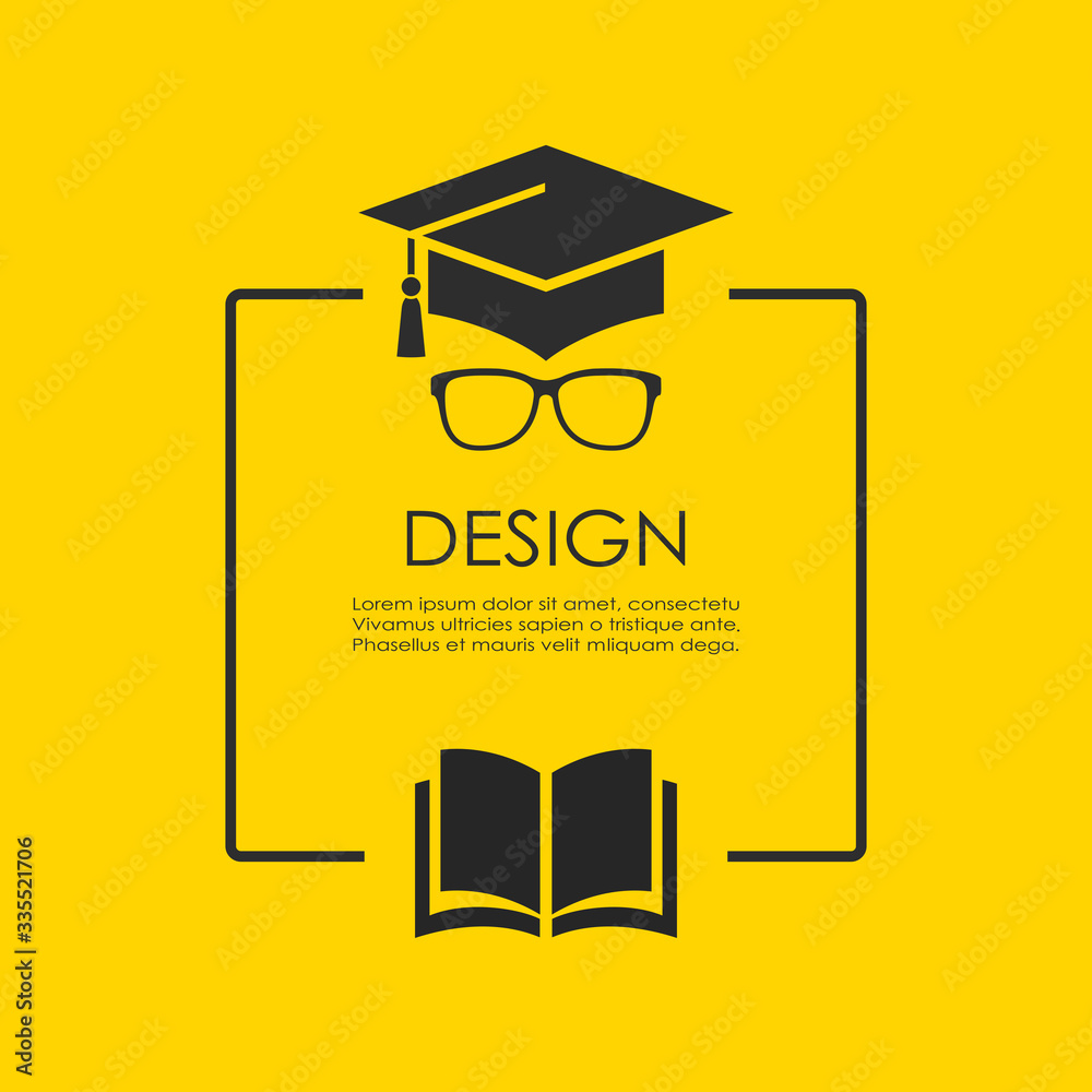 Text box design for education issue Stock Vector | Adobe Stock