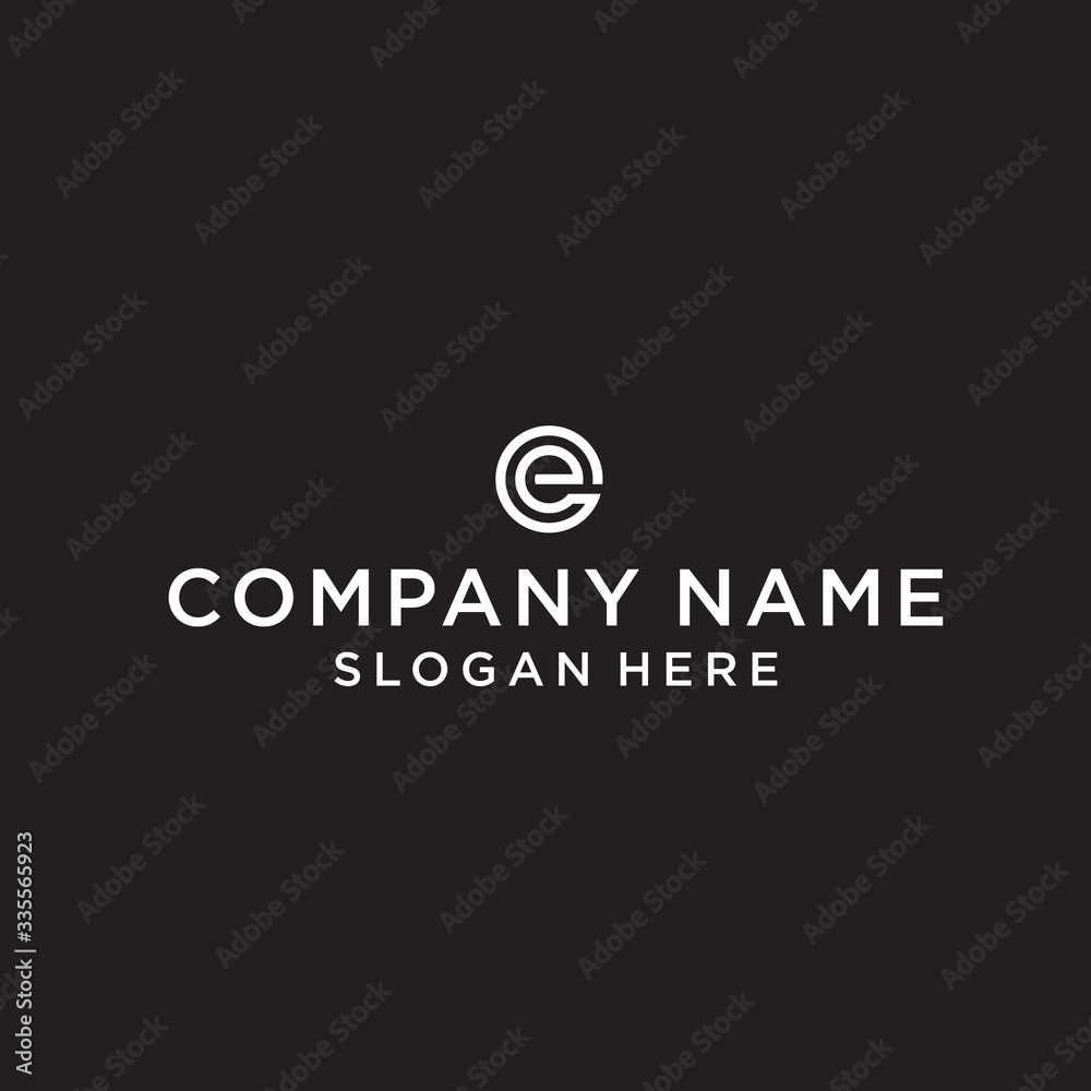 e logo vector icon designs Stock Vector | Adobe Stock