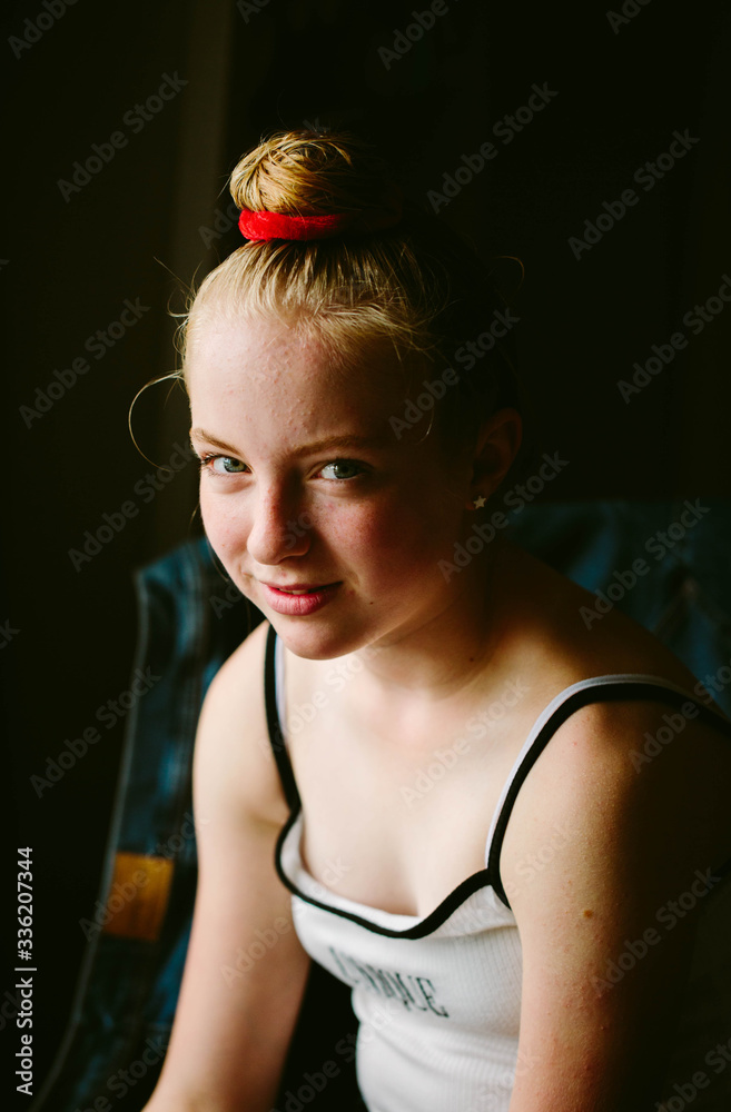 Preteen girl Stock Photo | Adobe Stock