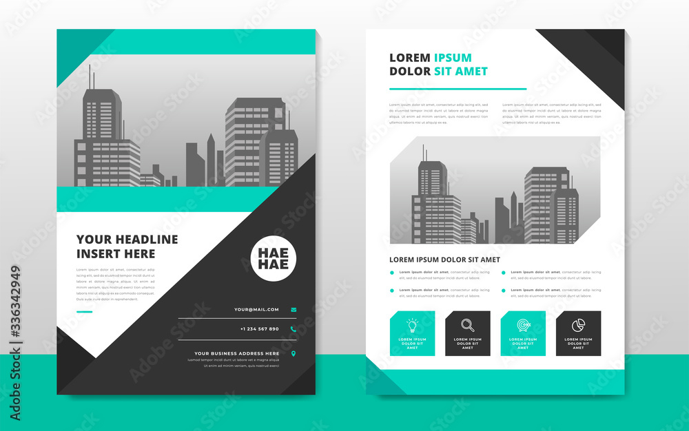 Corporate business flyer poster pamphlet brochure cover template design ...