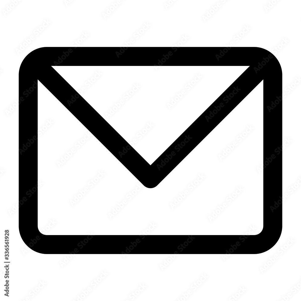 Email. Icon with outline style, perfect pixels and base size of 64x64 ...