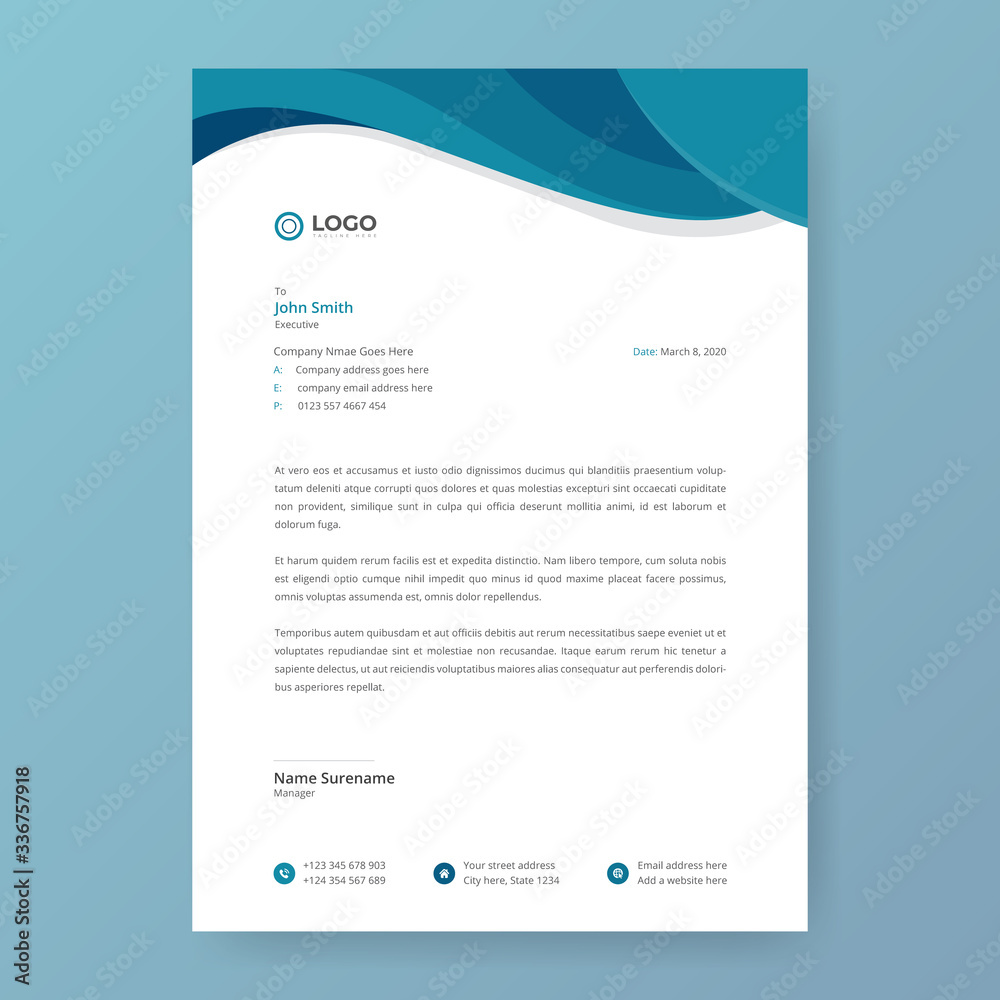 Modern letterhead store