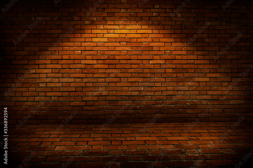Rustic brick wall background Stock Photo | Adobe Stock