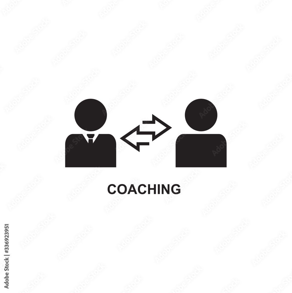 COACHING ICON , MENTOR ICON Stock Vector | Adobe Stock