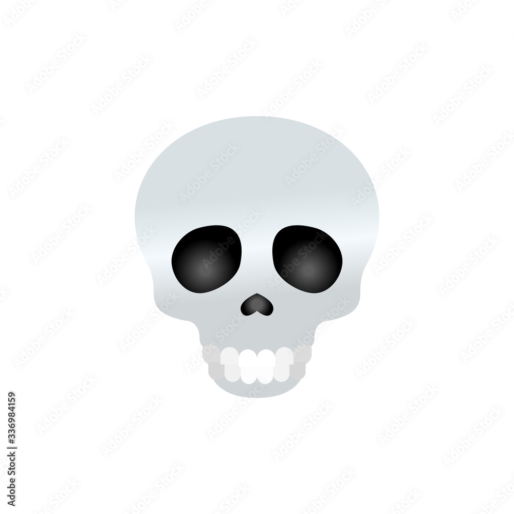 Skull emoji icon. Skeleton symbol modern, simple, vector, icon for ...