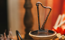 Vintage Table Harp Free Stock Photo - Public Domain Pictures