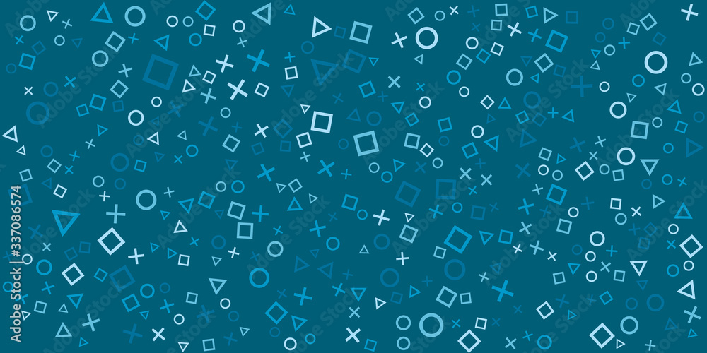 Square dot confetti triangle playstation icon decorative abstract ...