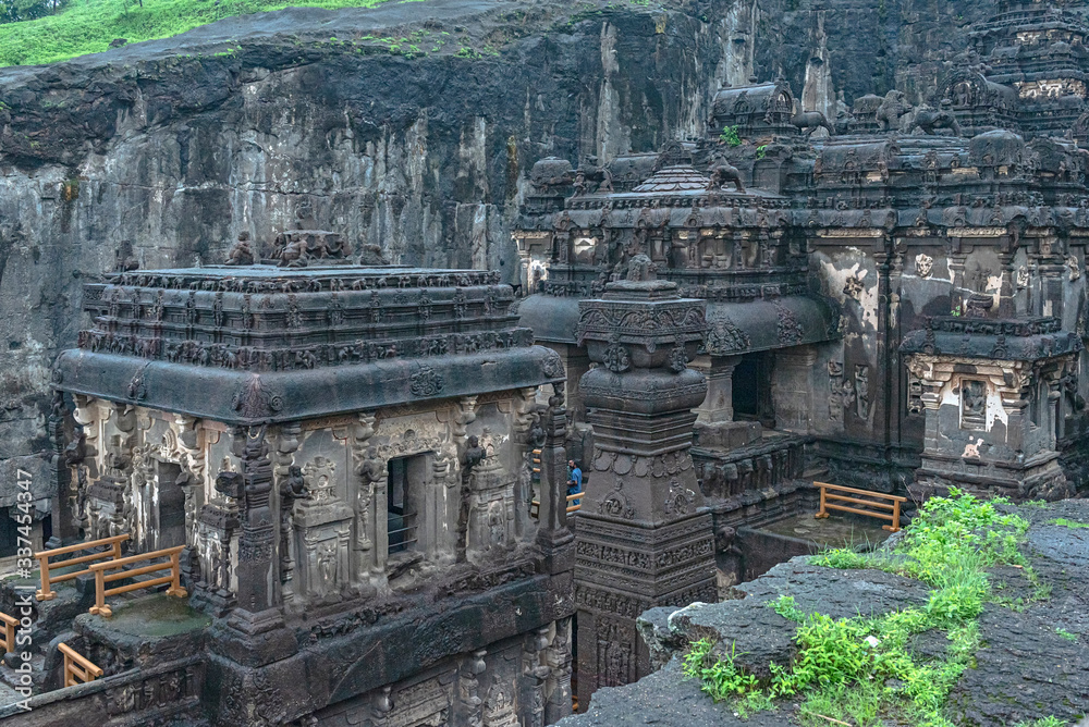 The wonder of Kailasa the Cave no. 16 of Ellora cave, a rock-cut ...