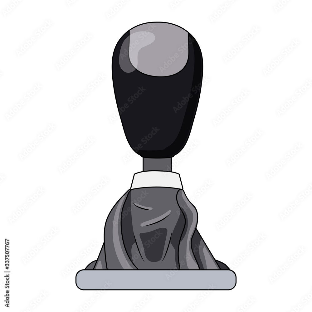 mechanical cartoon gearbox. white background isolated vector ...