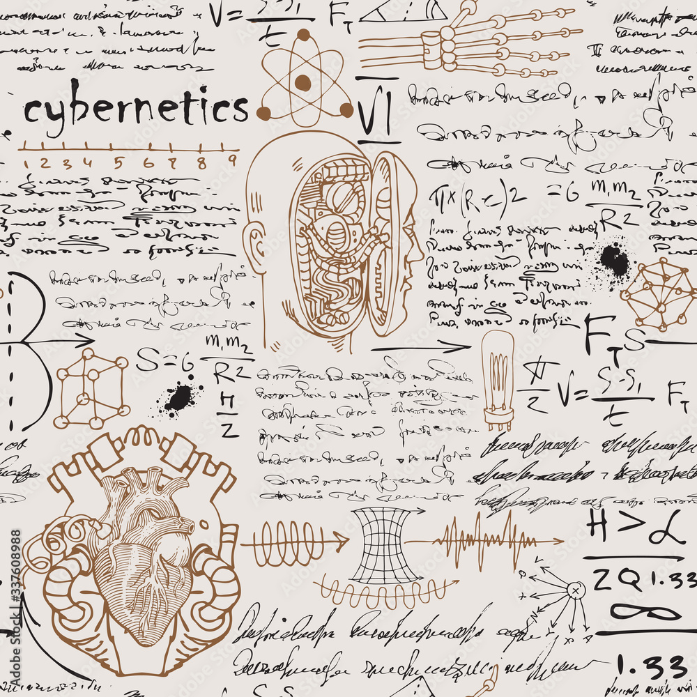 vector image of a seamless texture background in the style of sketches ...