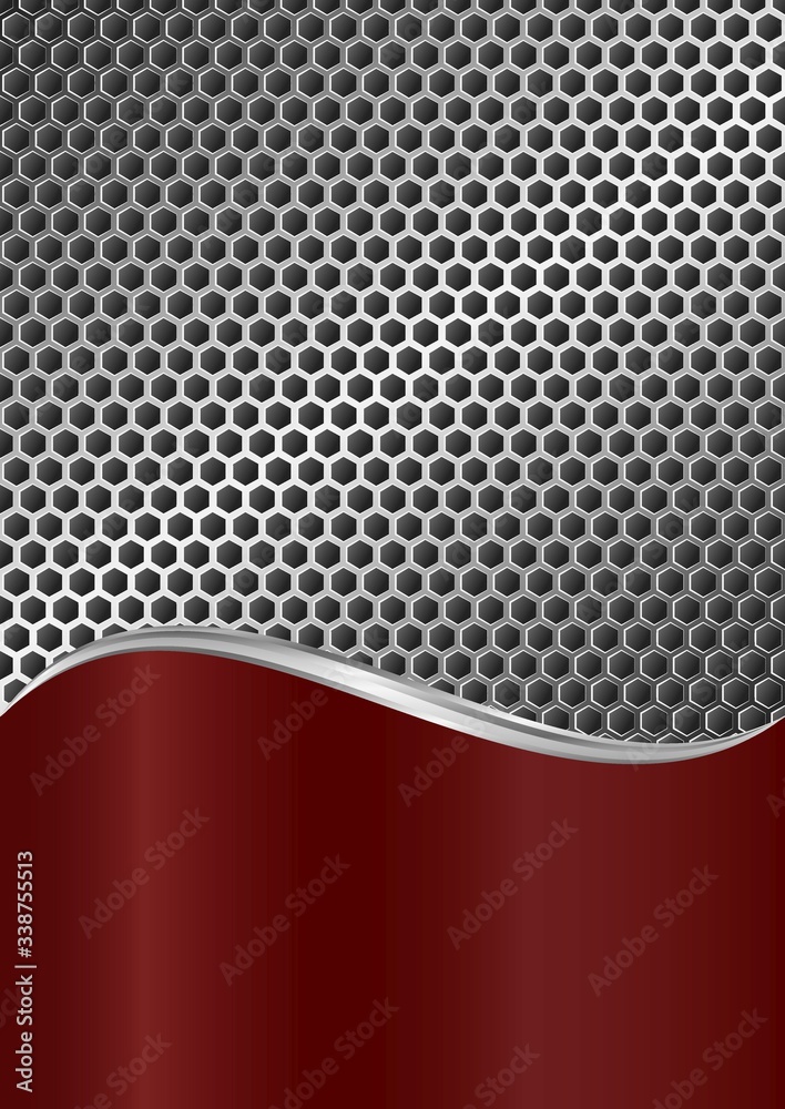 gray and red metallic background, metal grate Stock Vector | Adobe Stock