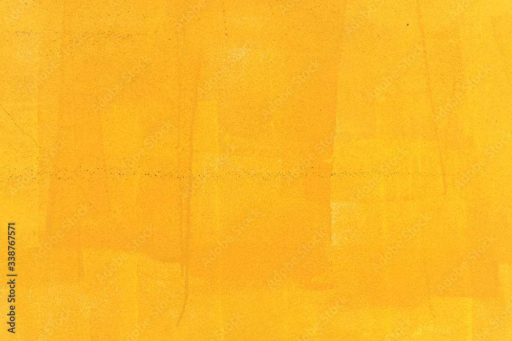 Zdjęcie bez tantiem: Yellow painted wall background | Adobe Stock