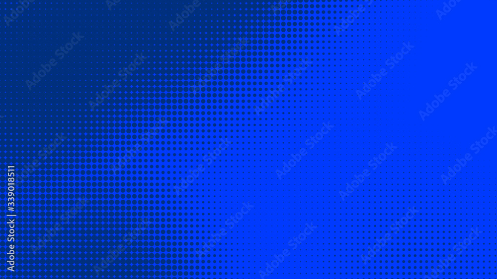 Dots halftone blue color pattern gradient texture with technology ...