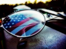 American Flag Reflection Free Stock Photo - Public Domain Pictures