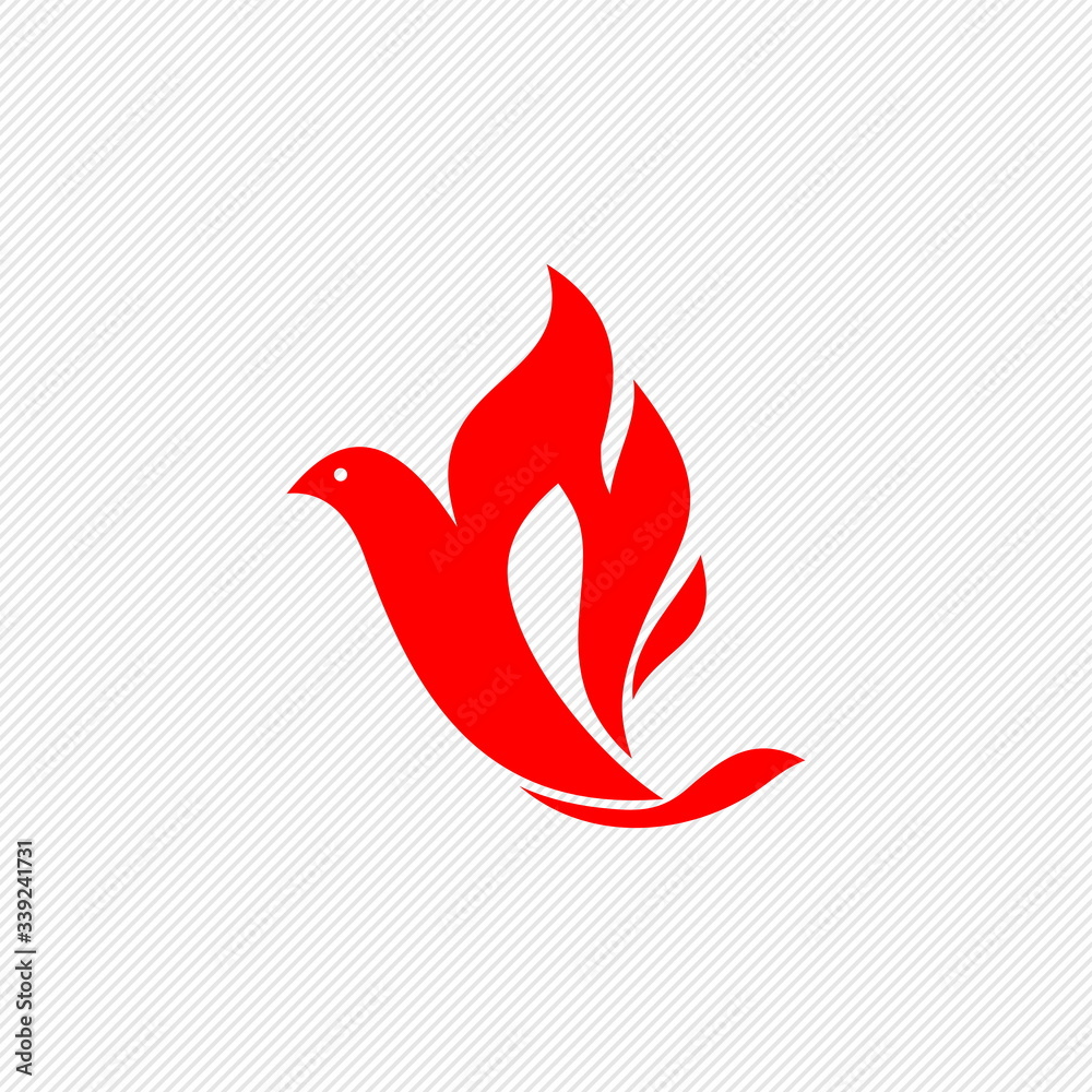 Dove, a symbol of peace and purity. The biblical symbol of the Holy ...