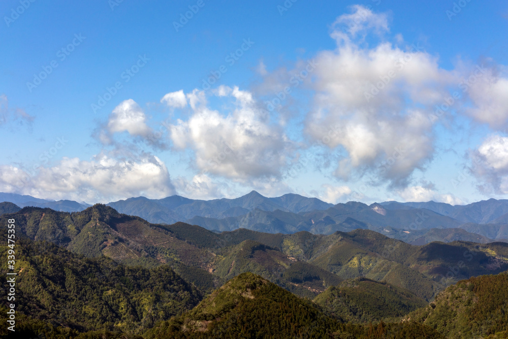 Highest point along the trail from Koguchi to Nachisan. Kumano Kodo is ...