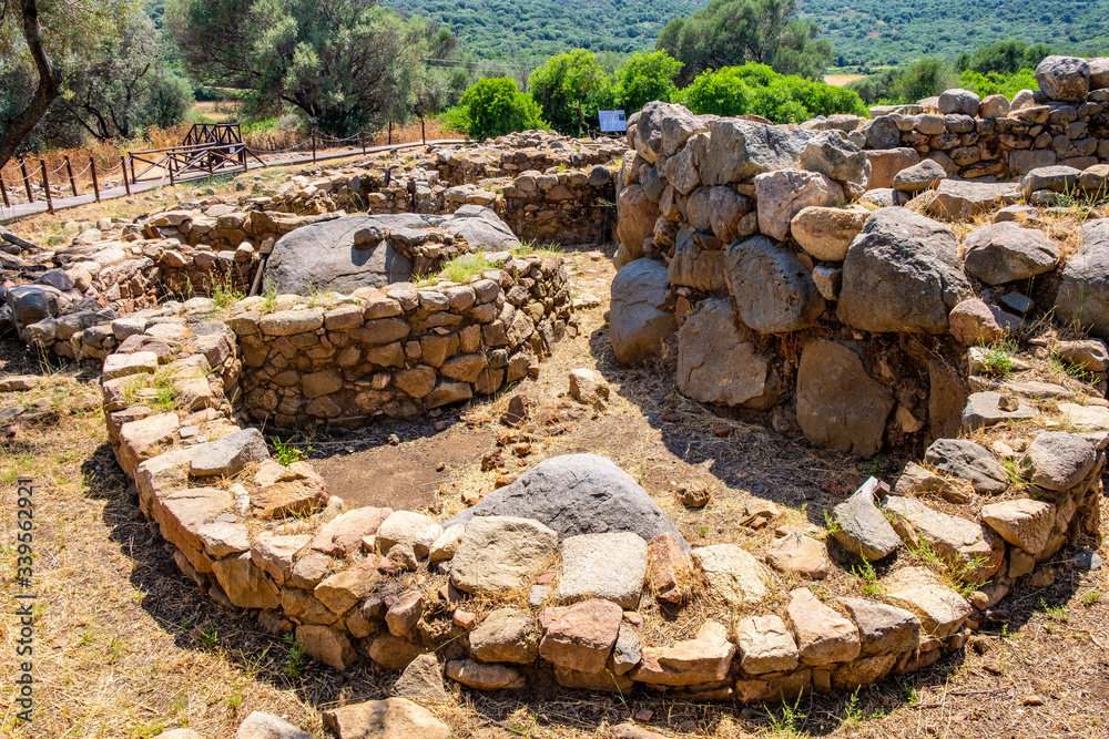 Arzachena, Sardinia, Italy - Archeological ruins of Nuragic complex La ...