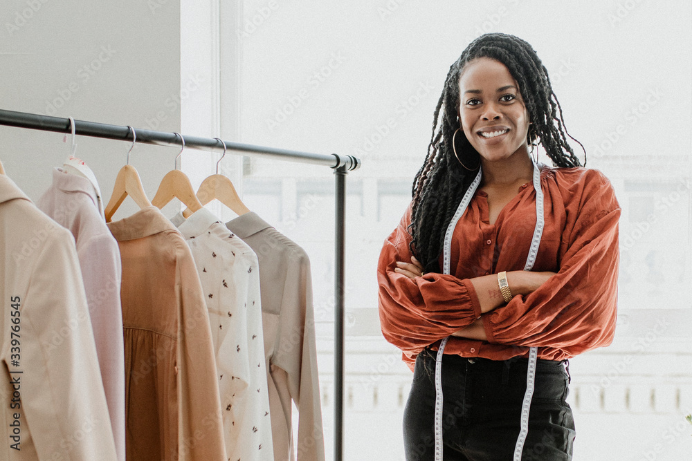 Confident female fashion designer Stock Photo | Adobe Stock